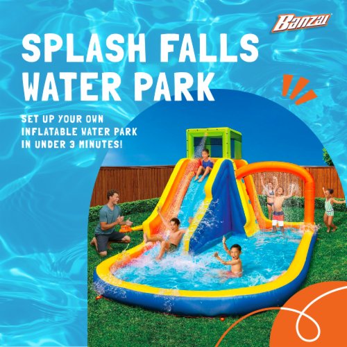 Banzai Splash Falls Water Park Backyard Inflatable Waterfall Slide ... Banzai Splash Falls Water Park Backyard Inflatable Waterfall Slide ...