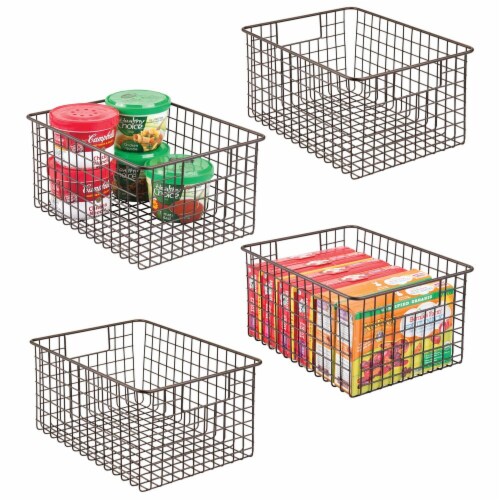 Mdesign Metal Wire Food Storage Organizer Bin 4 Kroger