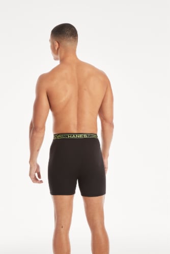 Hanes Ultimate Sport X-TEMP Performance Boxer Briefs - Black/Gray, XL ... Hanes Ultimate Sport X-TEMP Performance Boxer Briefs - Black/Gray, XL ...