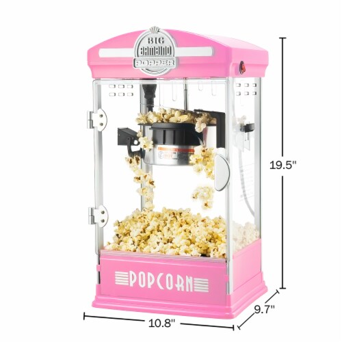Great Northern Popcorn Pink Countertop Retro Popcorn Machine 4 Ounce Stainless Steel Easy Use 1 unit Harris Teeter