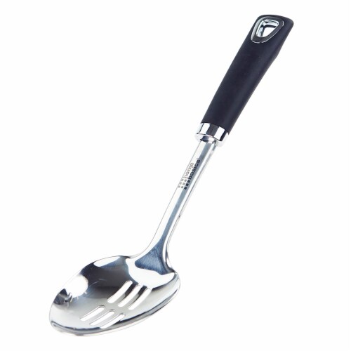 Home Basics Stainless Steel Aster Slotted Spoon Each King Soopers