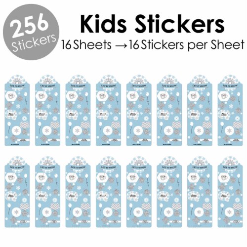 Big Dot of Happiness Winter Wonderland Party Favors - Kids Stickers ... Big Dot of Happiness Winter Wonderland Party Favors - Kids Stickers ...