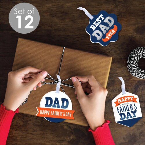 Big Dot Of Happiness Happy Fathers Day Assorted Hanging Favor Tags