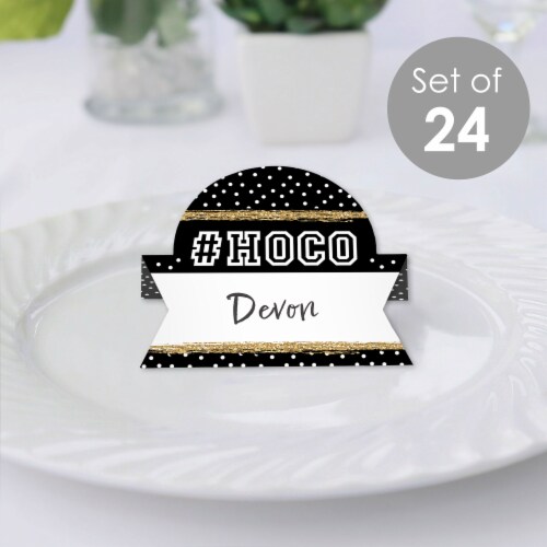Big Dot Of Happiness Hoco Dance Homecoming Tent Card Table Setting