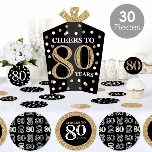 Big Dot Of Happiness Adult 80th Birthday Party Confetti Terrific Table