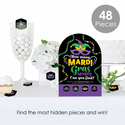 Big Dot Of Happiness Colorful Mardi Gras Mask Masquerade Party Hunt