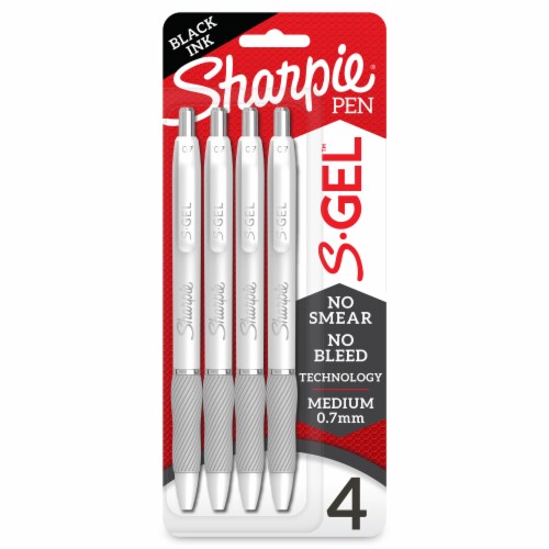 Sharpie S Gel Gel Pens Med Point 0.7mm Pearl White Body Black Gel Ink Pens 4 Pk 3 Pk 12 Count Foods Co