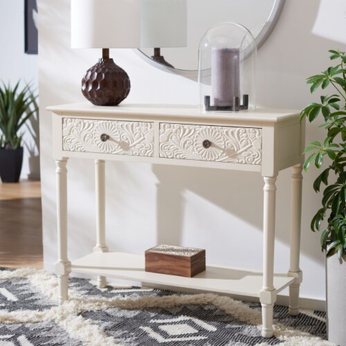 Safavieh white console table store