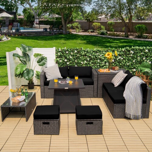 Rattan space saver garden furniture store