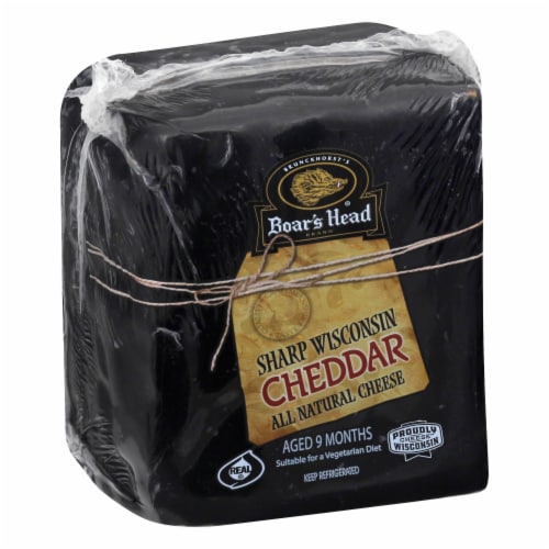 Boar's Head Sharp Wisconsin Cheddar Cheese, 1 lb - Fry’s Food Stores Boar's Head Sharp Wisconsin Cheddar Cheese, 1 lb - Fry’s Food Stores