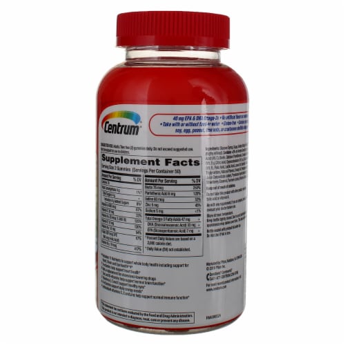 Centrum® Multi Omega 3 Multivitamin Gummies 100 Ct Fred Meyer