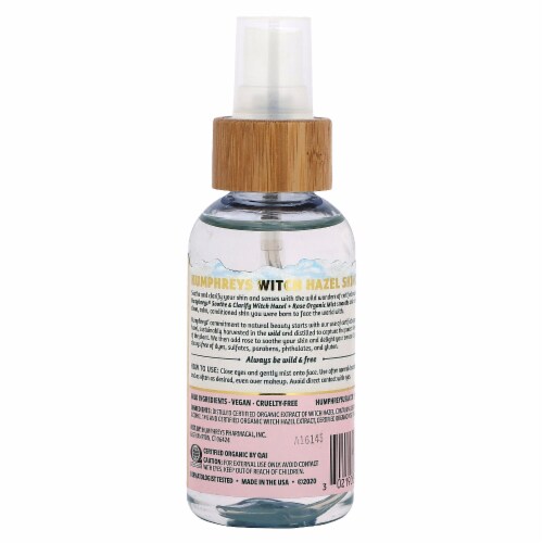 Humphreys Witch Hazel Organic Mist With Rose 33 Fl Oz 97 Ml 33 Fl Oz Kroger