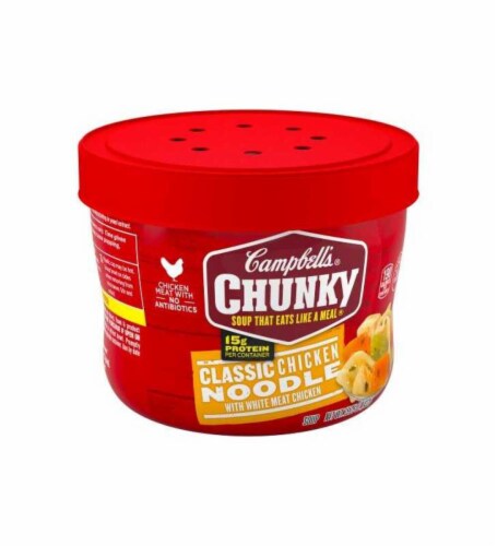 Campbells Chunky Soup Classic Chicken Noodle Soup 1525 Oz Microwavable Bowl Pack Of 8 8