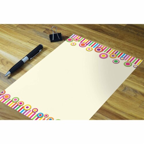 Stonehouse Collection Fun Colorful Border Stationery - 8.5 x 11-60 ... Stonehouse Collection Fun Colorful Border Stationery - 8.5 x 11-60 ...