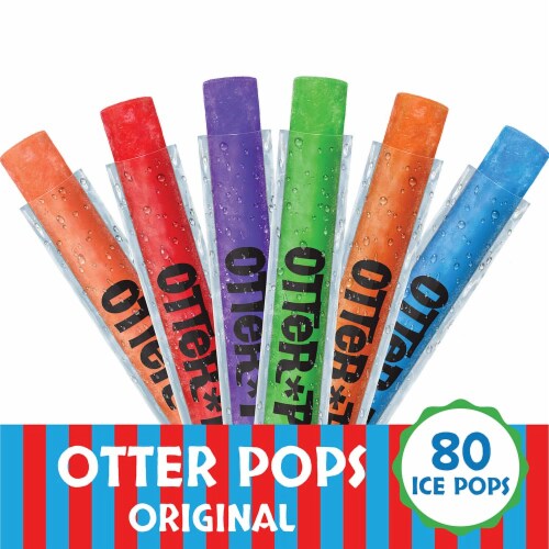 Otter Pops Freezer Bars Fat Free Ice Pops Original Flavors 80ct 1oz Bars 1 Ounce Pack Of
