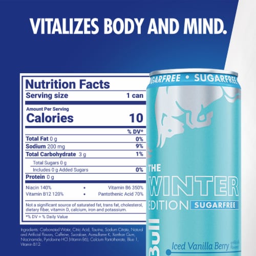 Red Bull Winter Edition Sugar Free Iced Vanilla Berry Energy Drink, 4 ... Red Bull Winter Edition Sugar Free Iced Vanilla Berry Energy Drink, 4 ...