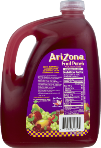 AriZona® Fruit Punch Fruit Juice Cocktail, 128 fl oz - Kroger AriZona® Fruit Punch Fruit Juice Cocktail, 128 fl oz - Kroger
