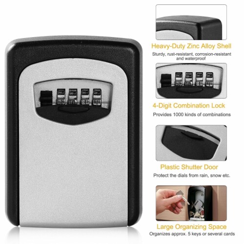 Key Lock Box Keys Storage Lock Box With 4 Digits Combination Resettable ... Key Lock Box Keys Storage Lock Box With 4 Digits Combination Resettable ...