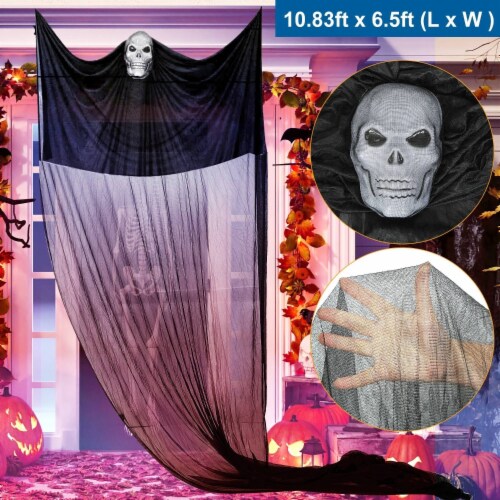Halloween Hanging Ghost Prop Hanging Skeleton Flying Ghost Animated Skeleton Ghost Halloween 1