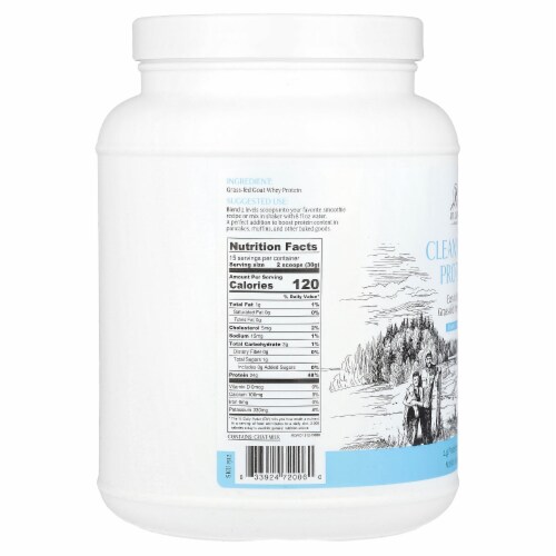 Mt. Capra Clean Whey Protein Unsweetened - 16 oz (453 g), 16 oz - Kroger Mt. Capra Clean Whey Protein Unsweetened - 16 oz (453 g), 16 oz - Kroger