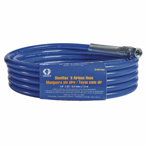 Graco 1 4 In. x 25 Ft. BlueMax II Airless Sprayer Hose 240793 1 Kroger