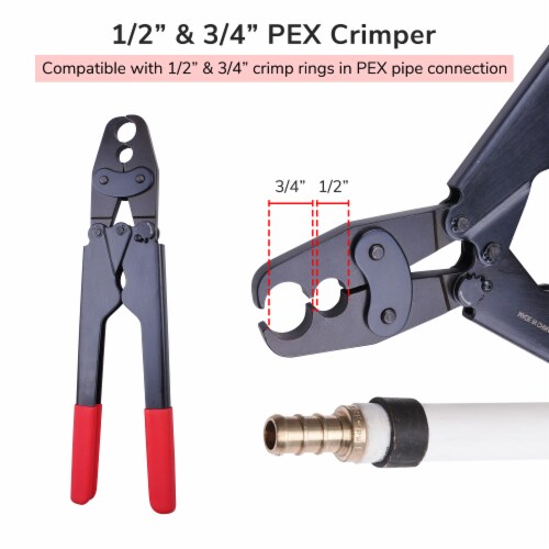 1 2 3 4 PEX Pipe Crimper Copper Crimp Ring Clamps Cinch Tool Go no Go Gauge 1 Fred Meyer