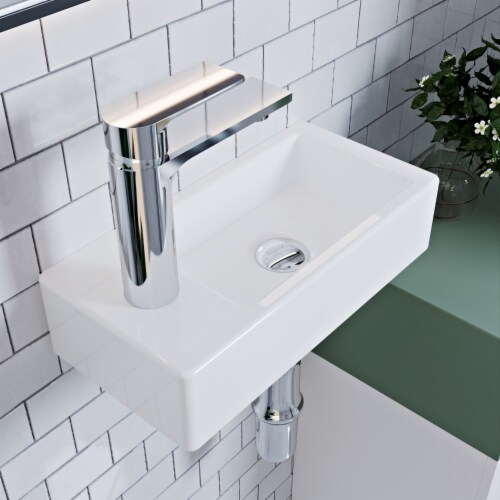 Deervalley Dv 1v081l Liberty Ceramic Bathroom Wall Mount Space Saving