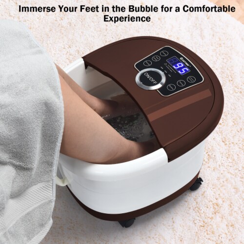 Costway Portable Electric Foot Spa Bath Shiatsu Roller Motorized