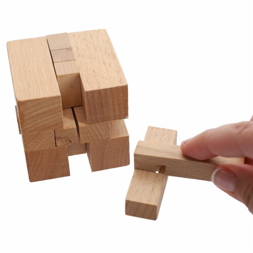 WE Games Solid Wood 3D Cube Puzzle, 1 unit - Ralphs WE Games Solid Wood 3D Cube Puzzle, 1 unit - Ralphs