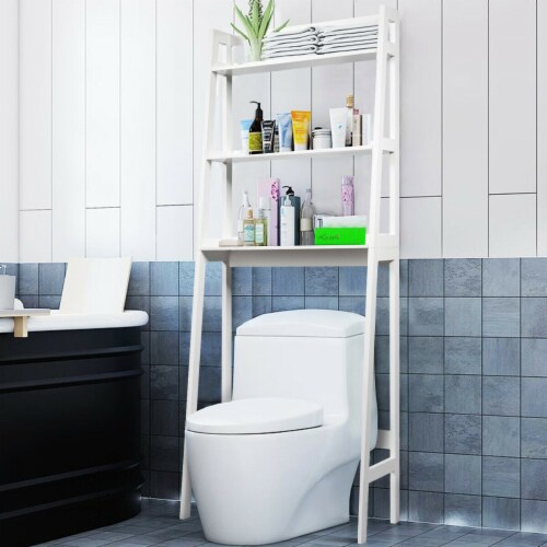 3 Shelf Over The Toilet Storage Rack Bathroom Shelf Organizer Space