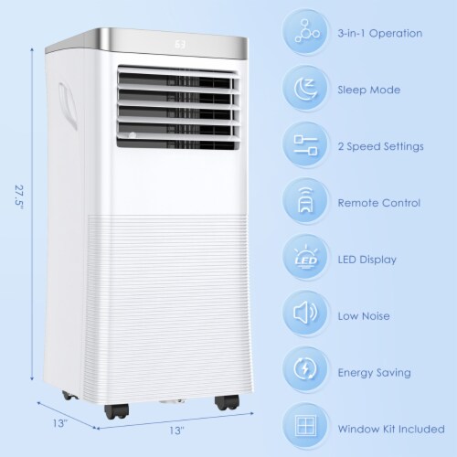3 In 1 Portable Air Conditioner 10 000 Btu Ashrae Air Cooler W 24h