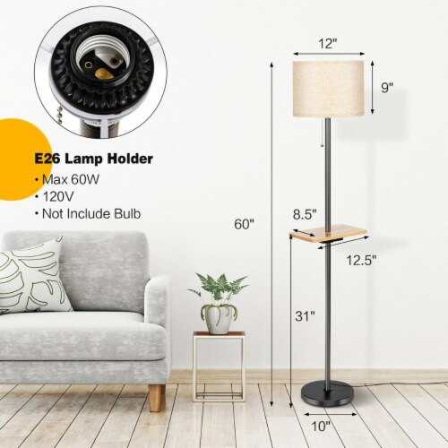 Floor lamp with charging port store
