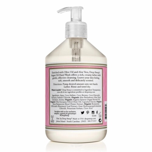 Deep Steep® Rosewater And Aloe Argan Oil Hand Wash 17 6 Fl Oz Smiths