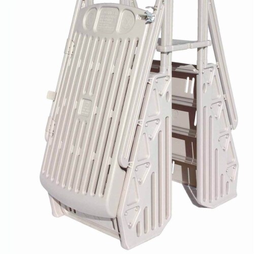 Vinyl Works GE Deluxe Adjustable A Frame Above Ground Pool Ladder w ... Vinyl Works GE Deluxe Adjustable A Frame Above Ground Pool Ladder w ...