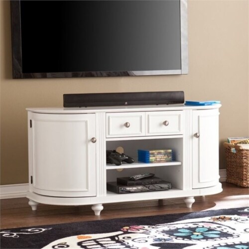 Pemberly row entertainment unit in white store