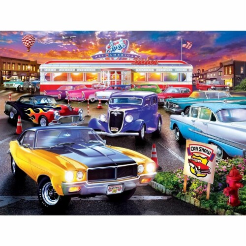 Masterpieces Wheels 750 Piece Jigsaw Puzzle 18X24 Classic Car Show ... Masterpieces Wheels 750 Piece Jigsaw Puzzle 18X24 Classic Car Show ...