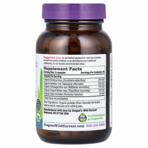 Oregons Wild Harvest Organic Sleep Better 90 Vegan Capsules 90