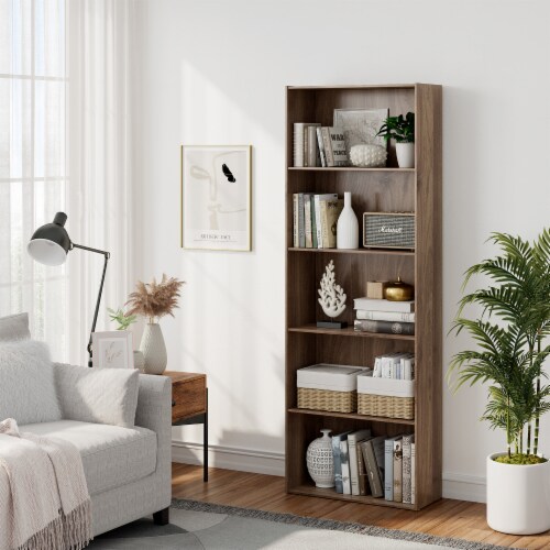 Slickblue 5 Shelf Storage Bookcase Modern Multi Functional Display Cabinet Furniture 1 Unit Fry s Food Stores