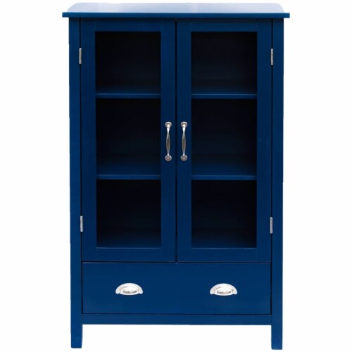 Dark blue display cabinet store