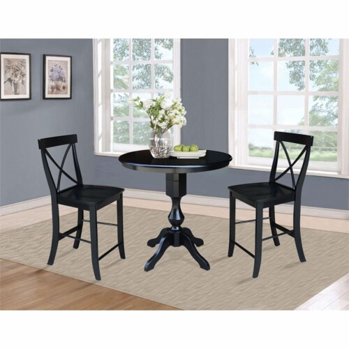 International Concepts 3 Piece 36 Round Counter Height Dining Set 1