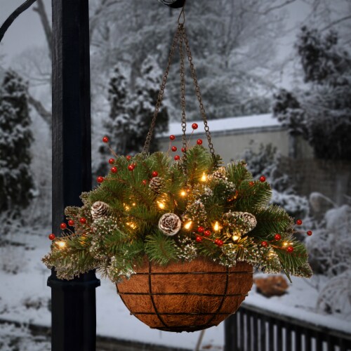 Christmas hanging basket store
