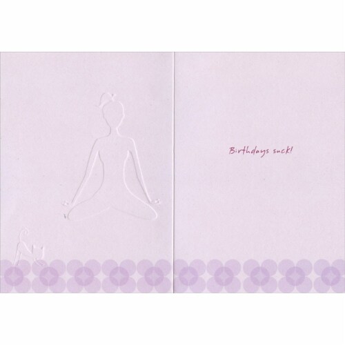 Designer Greetings Moment Of Enlightenment Woman Doing Yoga Birthday