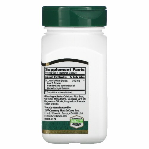 21st Century St Johns Wort Extract 60 Vegetarian Capsules 60 Count