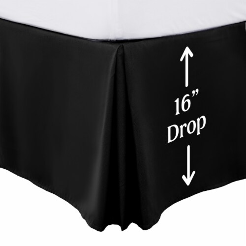 Lux Decor Collection Double Brushed Premium Microfiber Bed Skirt 16