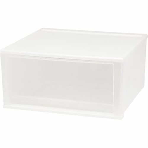 Iris Usa 7 Quart White Hard Plastic Extra Large Stacking Tote Drawer 4