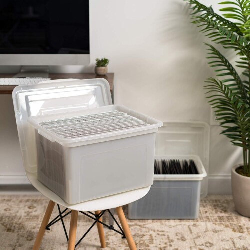 IRIS USA Letter & Legal Size Plastic Storage Bin Tote Organizing File ... IRIS USA Letter & Legal Size Plastic Storage Bin Tote Organizing File ...