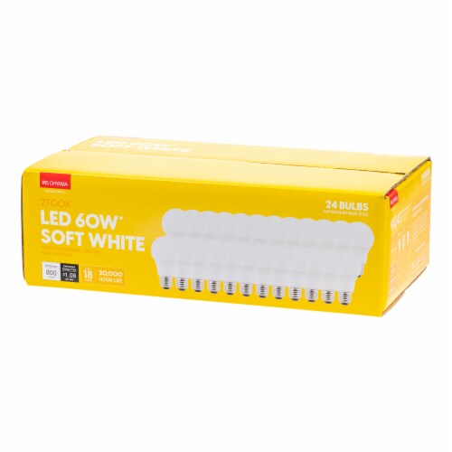 IRIS USA 24 Pack Non-Dimmable A19 LED Light Bulb, 2700K 9W (60W ... IRIS USA 24 Pack Non-Dimmable A19 LED Light Bulb, 2700K 9W (60W ...
