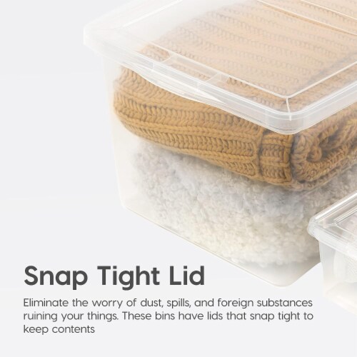 IRIS USA 36 Quart Plastic Storage Bin Tote Organizing Container, Clear ... IRIS USA 36 Quart Plastic Storage Bin Tote Organizing Container, Clear ...