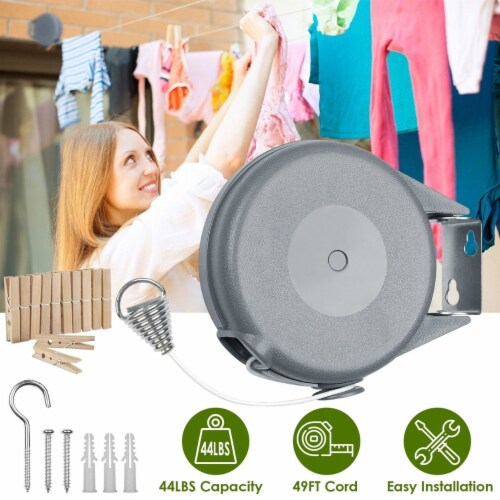 Retractable clothesline outdoor store