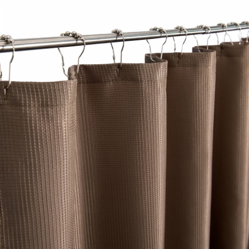 Dainty Home Hotel Collection Color Waffle Weave Textured Fabric Shower